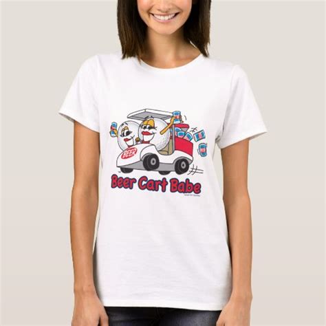 Beer Cart Babe Golf Tournament T Shirt