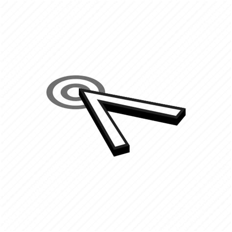 computer cursor isometric mouse pointer technology icon download