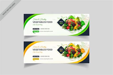 Premium Vector Fresh Vegetables Banner Template