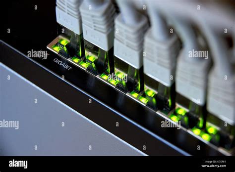 Gigabit Ethernet Connection Stock Photo Alamy
