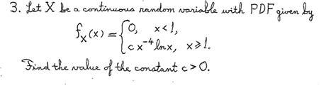Solved 3. Let X be a continuous random variable with PDF | Chegg.com