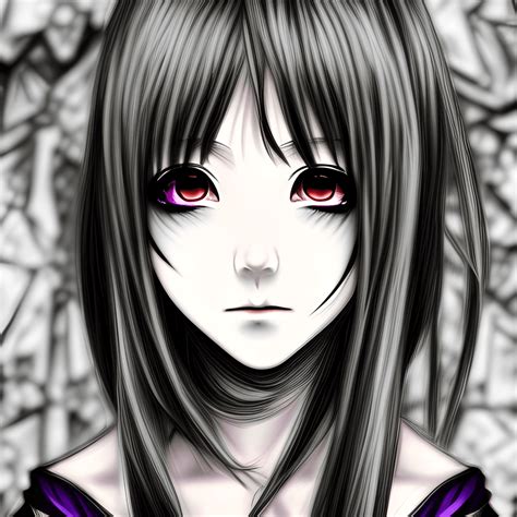 Anime Girl Head Graphic · Creative Fabrica