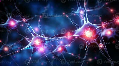 Ai Generated Connectivity Between Cerebral Neurons Brain Operations