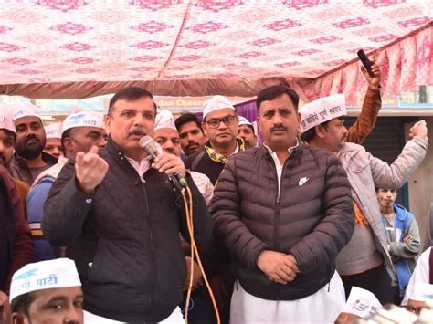 In Protest Against Bjp Gov Aaps Sit In Protest Over Poor System Of