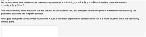 Solved 1 Point An Implicit Equation For The Plane Passing