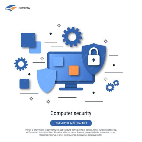 Premium Vector Computer Security Information Protection Account Control Flat Design Vector