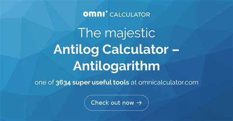 Antilog Calculator Antilogarithm