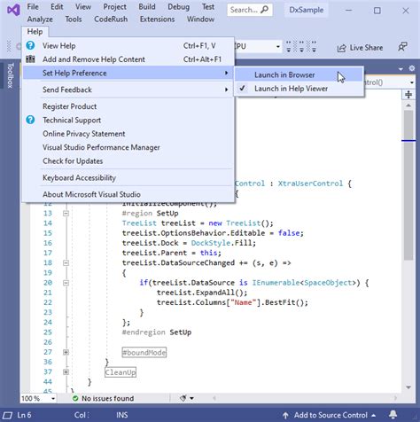 Open Devexpress Documentation From Visual Studio General Information