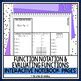 Function Notation And Evaluating Functions INB Pages By The Love Of Math