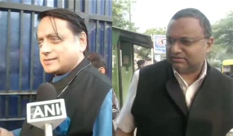Tharoor Karti Visit Chidambaram In Tihar Jail