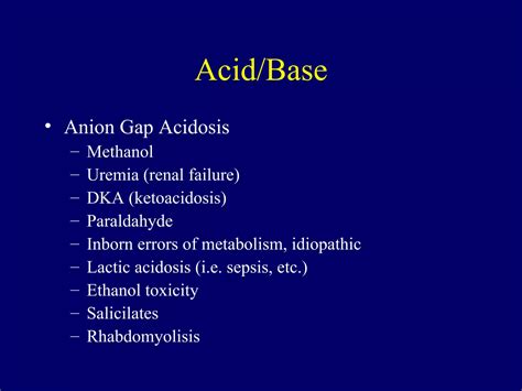 Acid Base Analysis Ppt