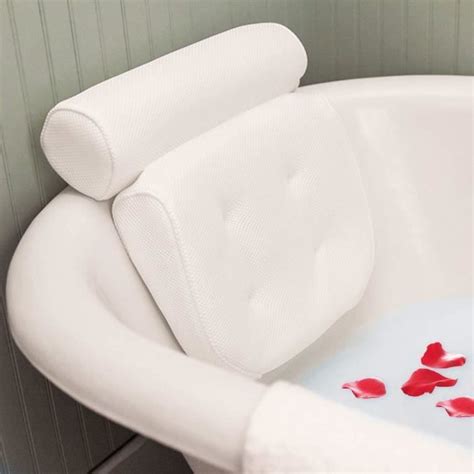 Coussin De Bain Oreiller De Bain Avec Ventouses Ergonomique Home