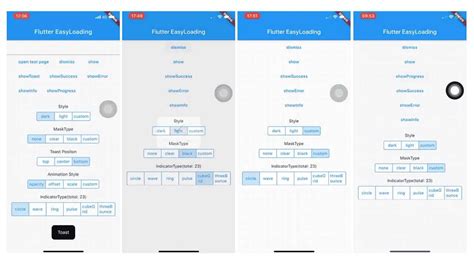 A Clean And Lightweight Loading Toast Widget For Flutter
