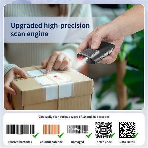 Netum E800 Bluetooth 2d Barcode Scanner Back Clip Qr Bar Code Reader P