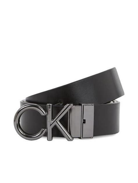 Calvin Klein Giftbox Double Sided Leather Belt With Buckles Black Brown Buy At Outlet Prices