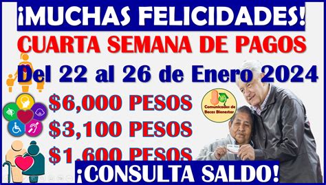 ≫ Cuarta Semana De Pagos De Las Pensiones Del Bienestar Aquí Toda La