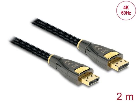 Delock Products Delock Cable DisplayPort Male DisplayPort Male K Hz M Premium