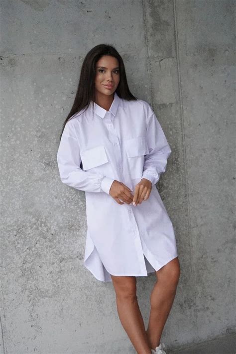 Pin By Pabloo On Shirt Dress Button Shirt Dress White Button Shirt