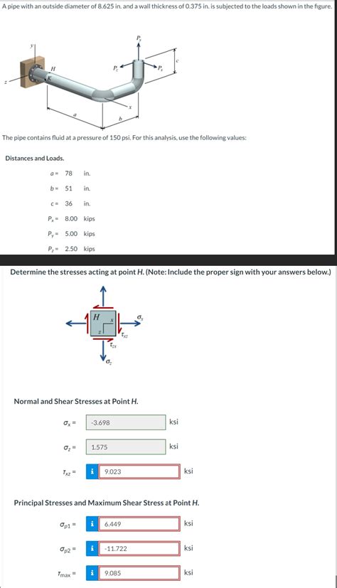 Solved A Pipe With An Outside Diameter Of 8 625in And A Chegg Com