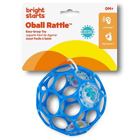 Bright Starts Bright Starts Oball Rattle Easy Grasp Toy Blue