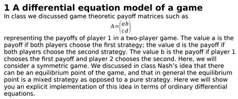 Write A Python Program To Solve The Replicator