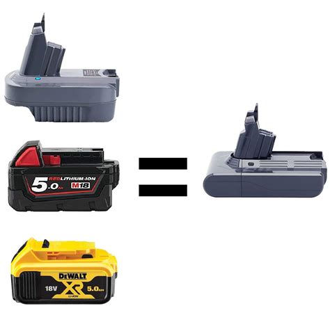 Dyson V6 Battery Adapter To Milwaukee Or Dewalt 18v Li Ion Battery