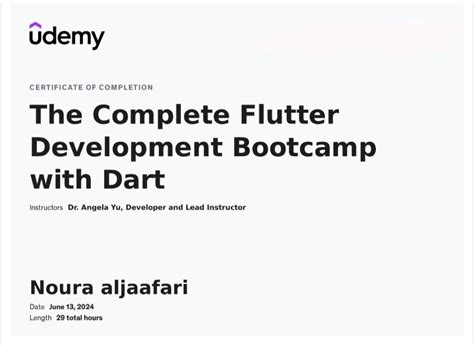 Noura Aljaafari On Linkedin Flutter Dart Udemy