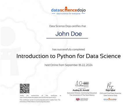 Introduction To Python For Data Science Course