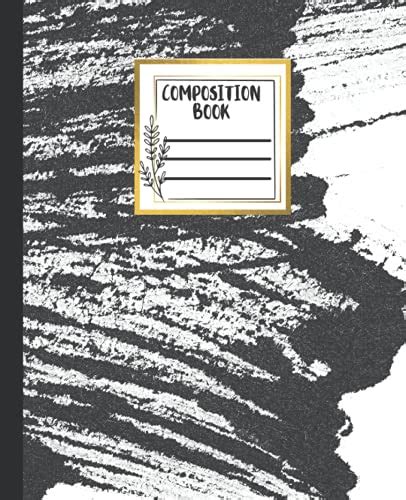 Composition Notebook Black And White College Ruled Lined Paper Notebook Journal 7 5 X 9 25 In