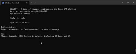 Issue Acheong EdgeGPT GitHub