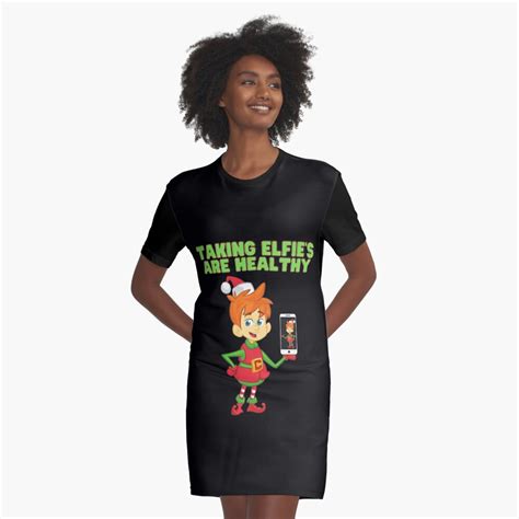 Taking Elfies Are Healthy Elfie Elf Christmas Funny Xmas Selfie