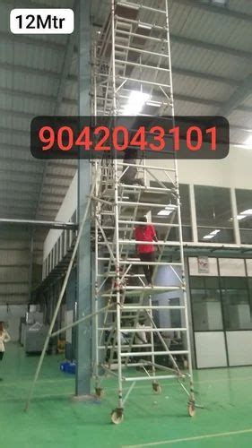 Silver Aluminum Mobile Scaffold At ₹ 18000 Meter In Padappai Id