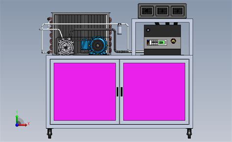 发动机测试试验台 SOLIDWORKS 2014 模型图纸免费下载 懒石网