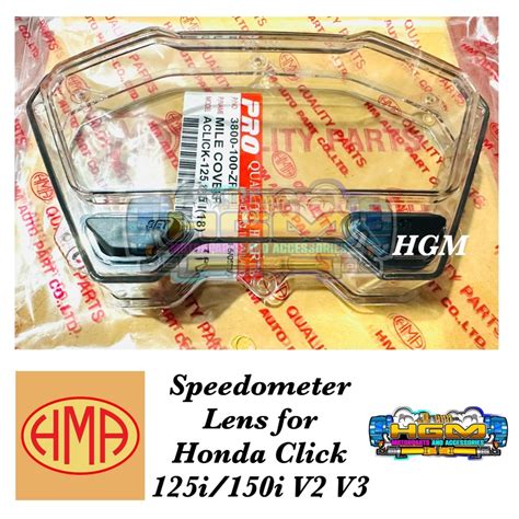 Speedometer Lens For Honda Click 125 150 V2 And V3 Shopee Philippines