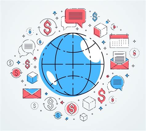 El concepto de comunicación global el planeta tierra con diferentes
