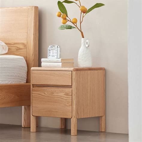 Riga Natural Solid Oak Bedside Table Oak Furniture Store And Sofas
