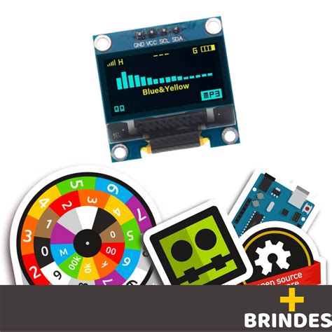 Display OLED I2C 0 96 Azul Amarelo Shopee Brasil