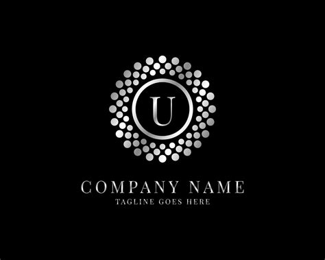 Elegant Circle Letter U Logo Template Vector Art At Vecteezy