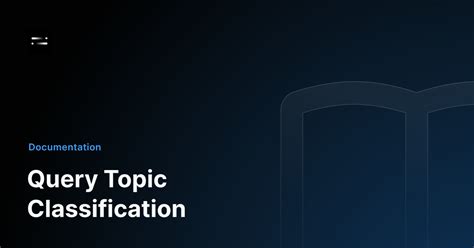 Query Topic Classification Athina