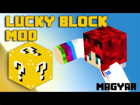 Minecraft Lucky Block Mod Bemutató Telepítés YouTube