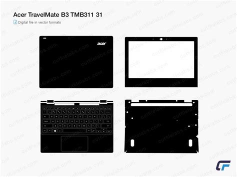 Acer Travelmate B3 Tmb311 31 2021 Cut File Template Cutfilelabs