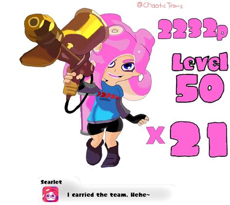 Scarlet The Octoling By Choatictravis On Newgrounds
