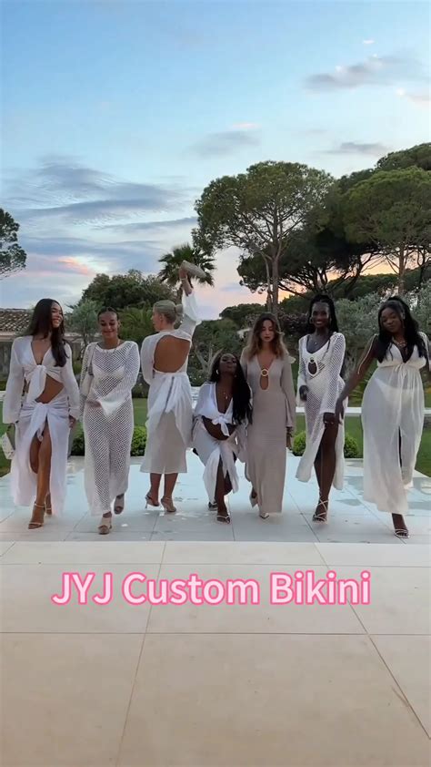New Custom Logo Sexy Hand Knitted Swimsuit Cover Ups Women Swimwear