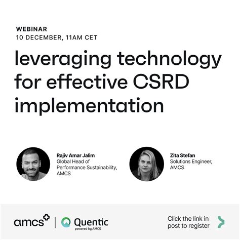 Amcs Formerly Quentic On Linkedin Amcs Performancesustainability Csrd