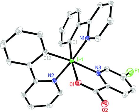 The Molecular Structure Of Compound 3 With Displacement Ellipsoids