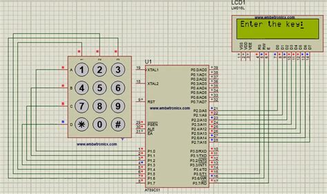 8051 Keypad Interfacing Tutorial 4x4 And 3x4 Keypad ⋆ Embetronicx