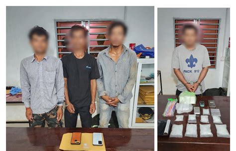 កម្លាំងនគរបាលប្រឆាំងគ្រឿងញៀន ខេត្តកំពង់ចាមឃាត់ខ្លួនជនសង្ស័យ០៤នាក់រួមនិងវត្ថុតាង នគរដ្រេហ្គន