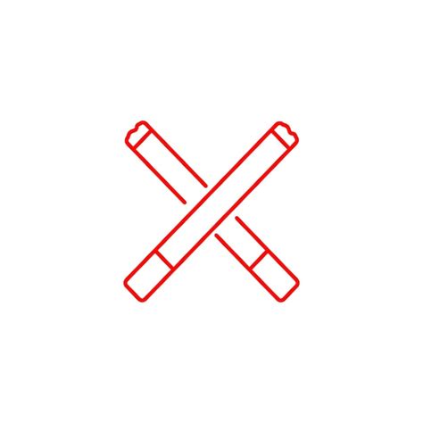 Aucun Vecteur De Symbole De Signe De Zone Fumeur Vecteur Premium