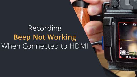 Beep Settings Over Hdmi On The Panasonic Gh6 And Gh5 Record Beep Not
