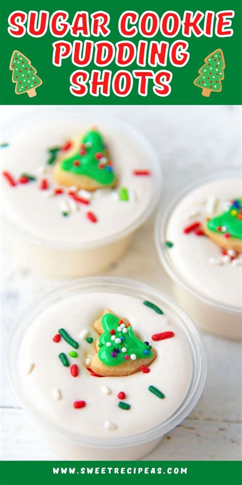 Sugar Cookie Pudding Shots Pudding Shots Vanilla Pudding Shots